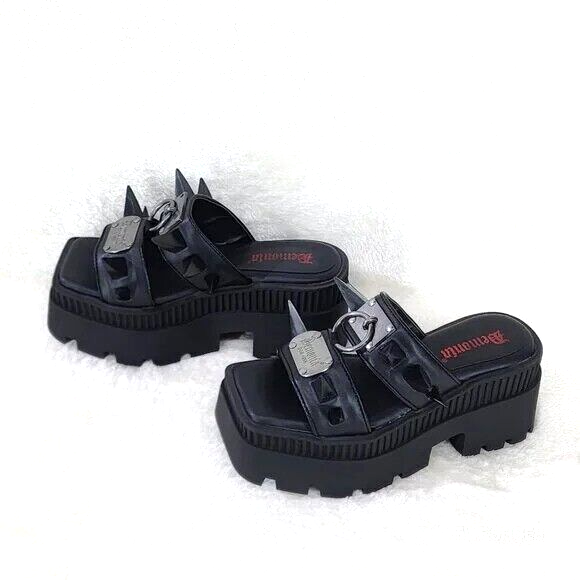 Wrath Claw Spiked Platform Goth Sandals Demonia | Totally Wicked Footwear