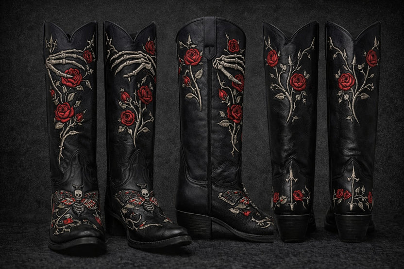 Riot 425 Vegan Leather Side Zip Combat Knee Calf Boots – Totally Wicked ...