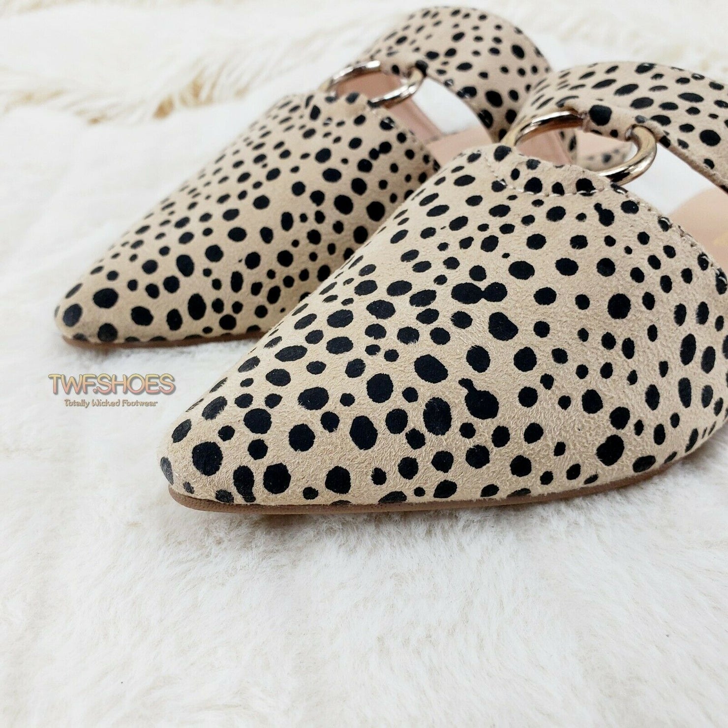 Bella Cheetah Print Slip On Summer Flats Mule Slippers Sandals Clogs 6 ...