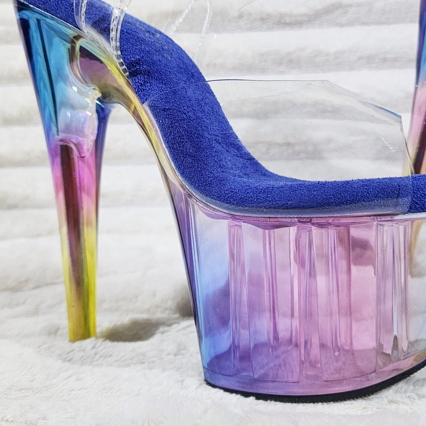 Adore Sexy Colorful Hologram Tinted Platform 7" Stiletto Heels 708HT N ...